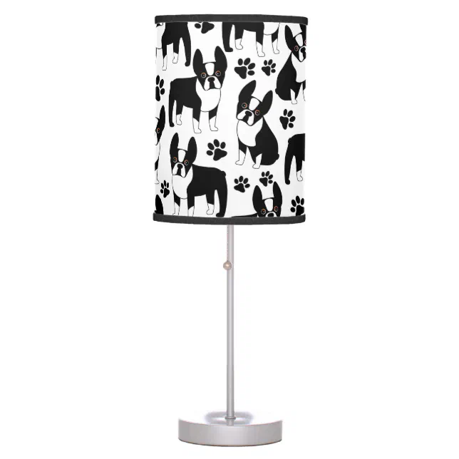 Cute Little Boston Terriers Table Lamp | Zazzle