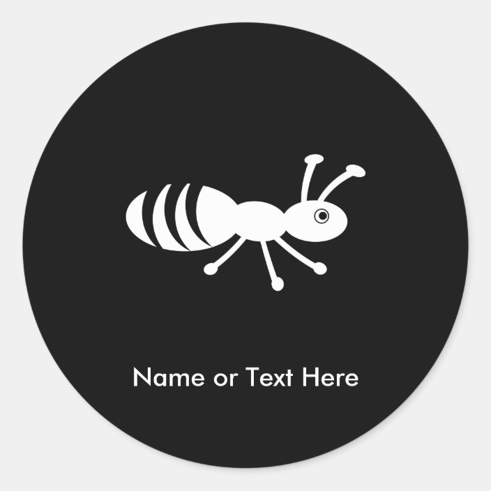 Cute Little Bug Classic Round Sticker | Zazzle.com
