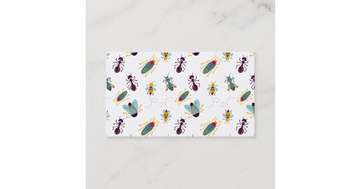 cute little bugs insects business card | Zazzle