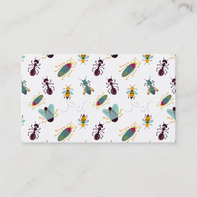cute little bugs insects business card | Zazzle