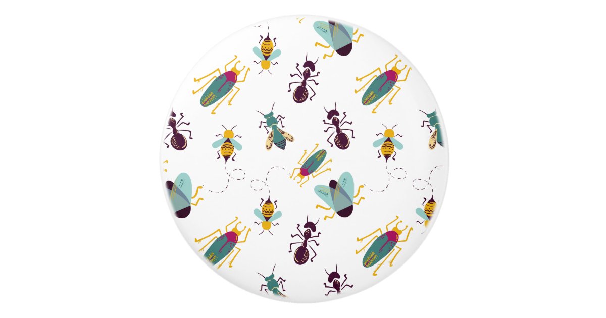 cute little bugs insects door knob | Zazzle