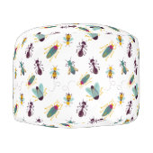 cute little bugs insects pouf | Zazzle