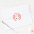 Cute little bunny pink Sticker | Zazzle