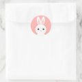 Cute little bunny pink Sticker | Zazzle