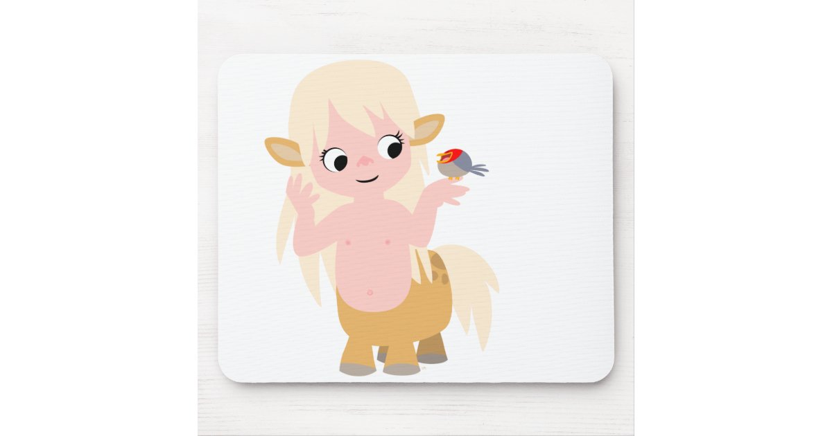 Cute Little Cartoon Centauress Mousepad | Zazzle
