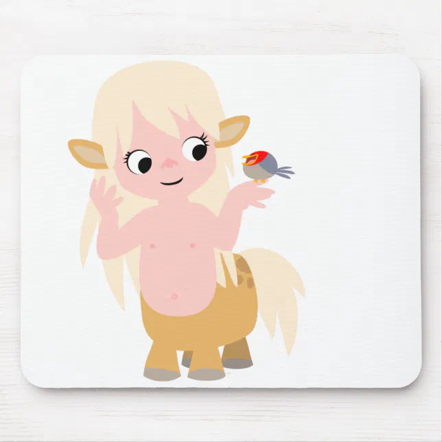 Cute Little Cartoon Centauress Mousepad | Zazzle