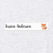Cute LIttle Cartoon Fox Animal Art Kids' Labels | Zazzle