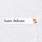 Cute LIttle Cartoon Fox Animal Art Kids' Labels | Zazzle