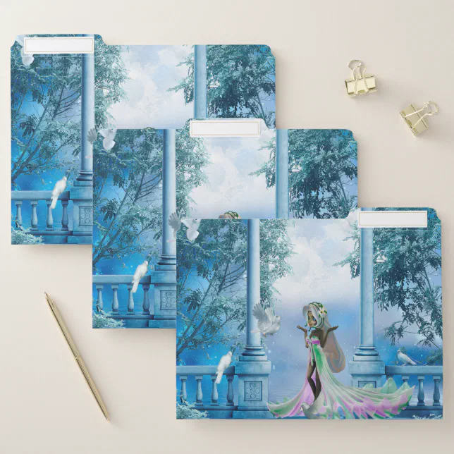 Cute little fairy file folder | Zazzle