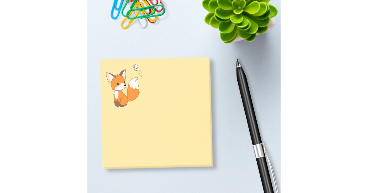 Cute Little Fox Post-it Notes | Zazzle