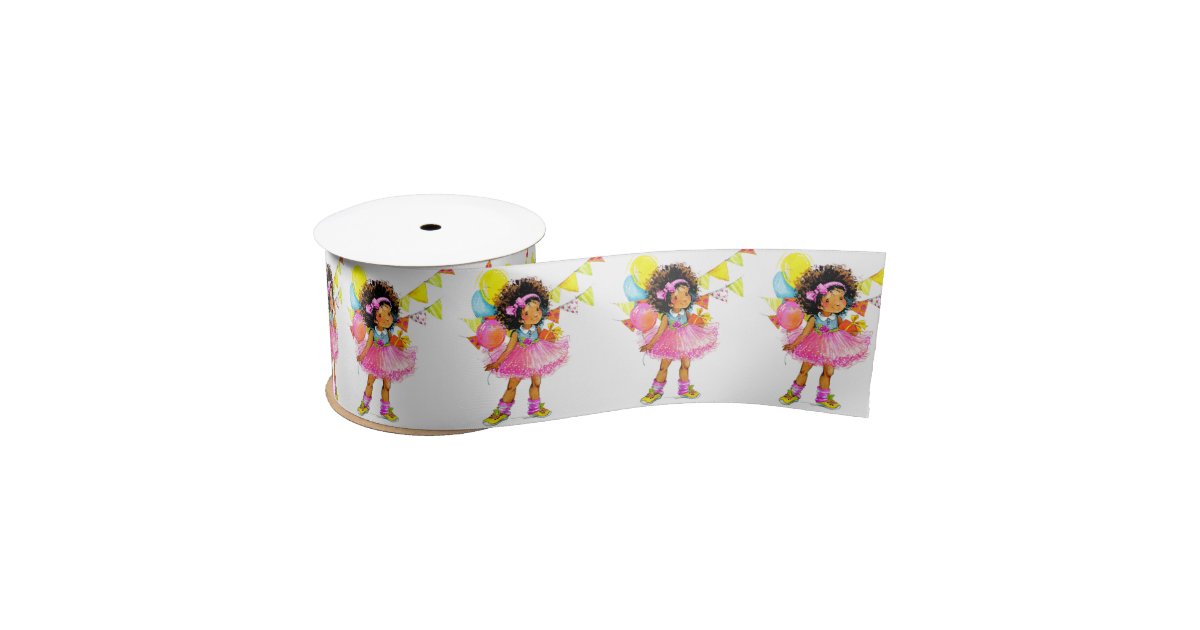 Cute Little Girl Ribbon | Zazzle