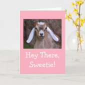 Cute Little Goat Get Well Card | Zazzle