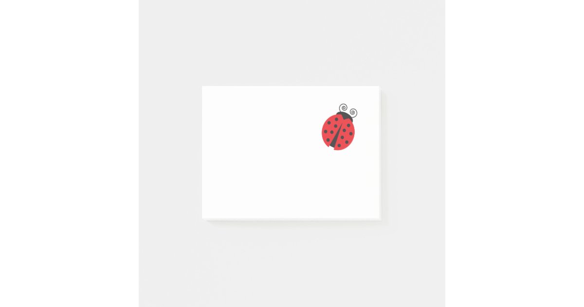 Cute Little Ladybug Post-it Notes | Zazzle