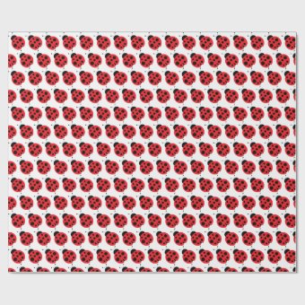 Cute Little Ladybug Wrapping Paper | Zazzle