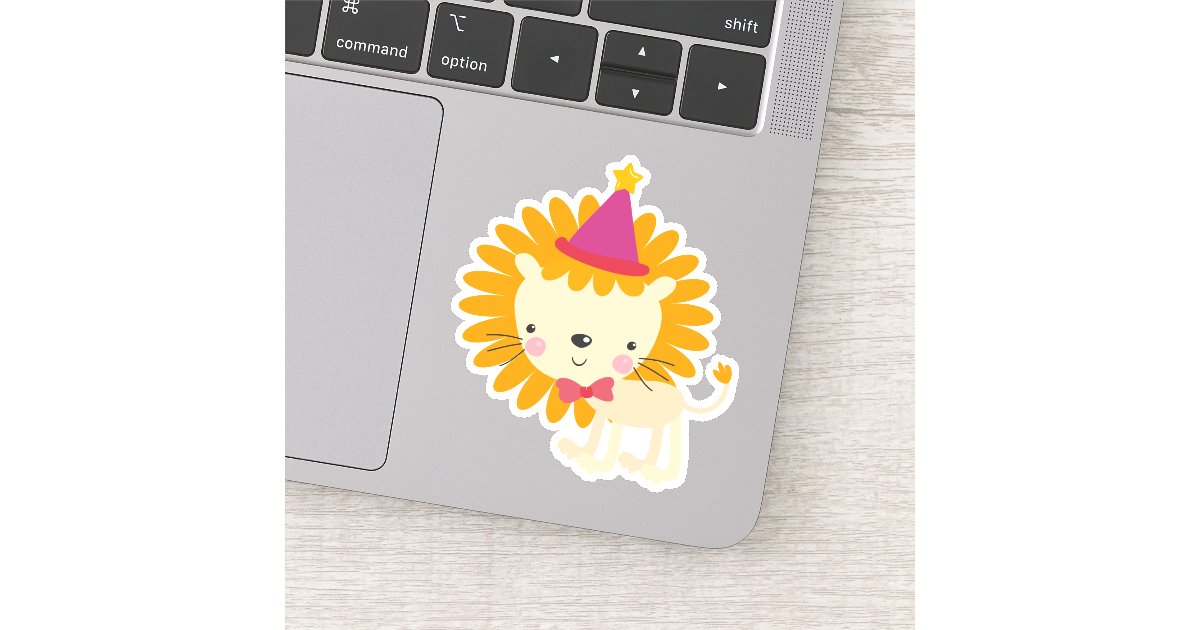 Cute Little Lion - Kids Sticker | Zazzle
