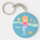 Cute Little Mermaid Keychain | Zazzle.com