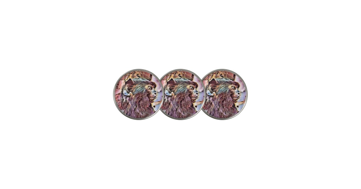 CUTE LITTLE MONKEY GOLF BALL MARKER | Zazzle