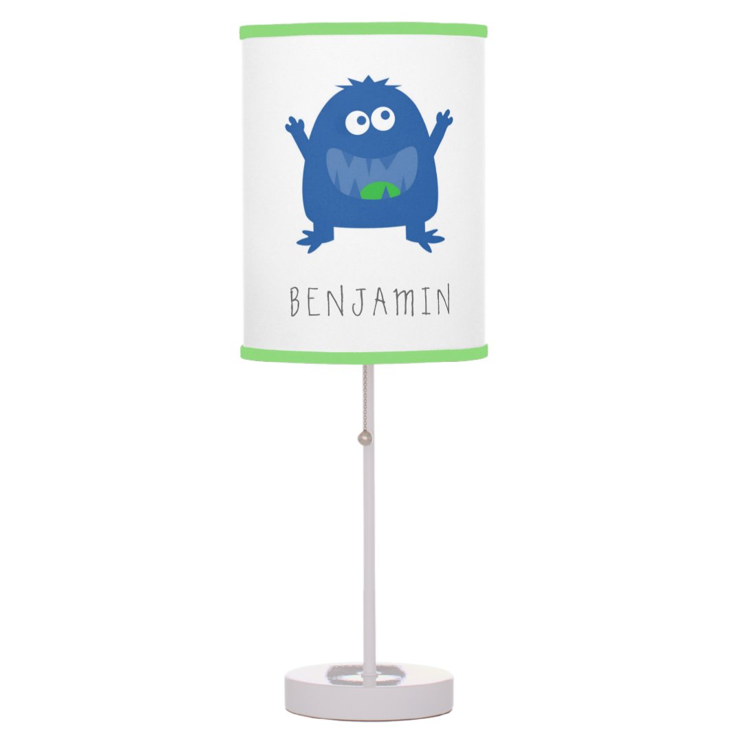 Cute Little Monster Personalized Lamp | Zazzle