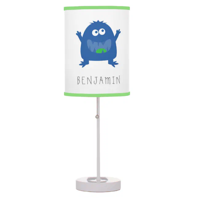 Cute Little Monster Personalized Lamp | Zazzle