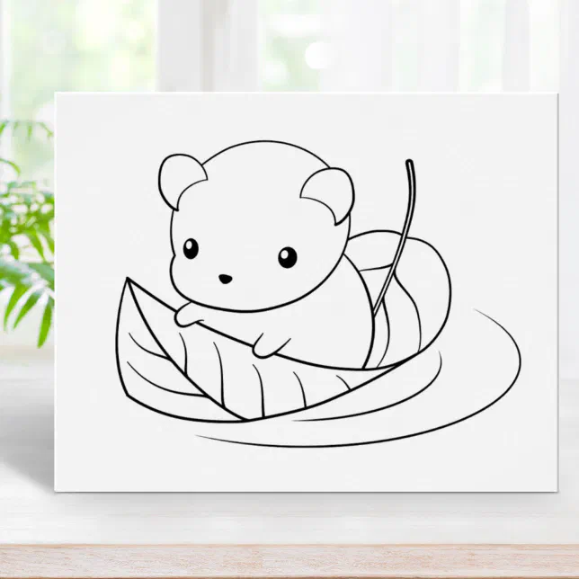 tiny mouse coloring page