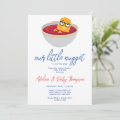 Cute Little Nugget Chicken Nugget Baby Boy Shower Invitation | Zazzle