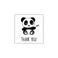 Cute Little Panda Thank You 1x1 Rubber Stamp | Zazzle