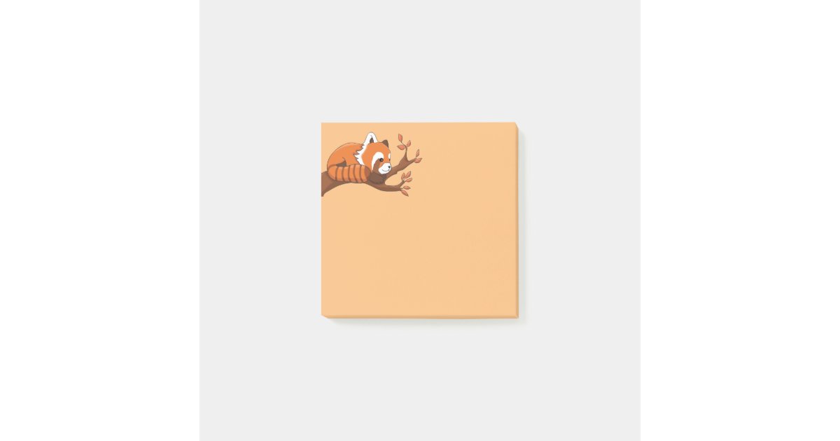 Cute Little Red Panda Post-it Notes | Zazzle