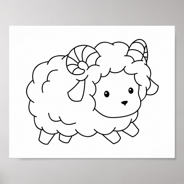 ram coloring page