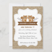 Cute Little Squirrel Birthday Invitation Woodland | Zazzle