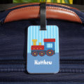 Cute Little Train Kids Personalized Luggage Tag | Zazzle