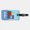 Cute Little Train Kids Personalized Luggage Tag | Zazzle