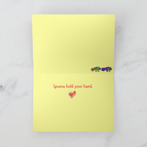 Cute Lizard Love Card | Zazzle