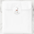 Cute Llama Alpaca Party Thank You Classic Round Sticker | Zazzle