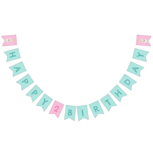 Cute Llama birthday party bunting banner | Zazzle