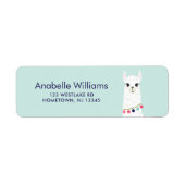 Cute Llama Design Label | Zazzle