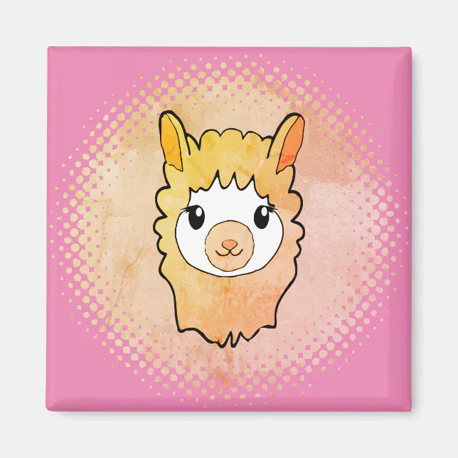 llama face drawing