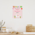 Cute Llama Fiesta Cactus Baby Shower Welcome Poster | Zazzle