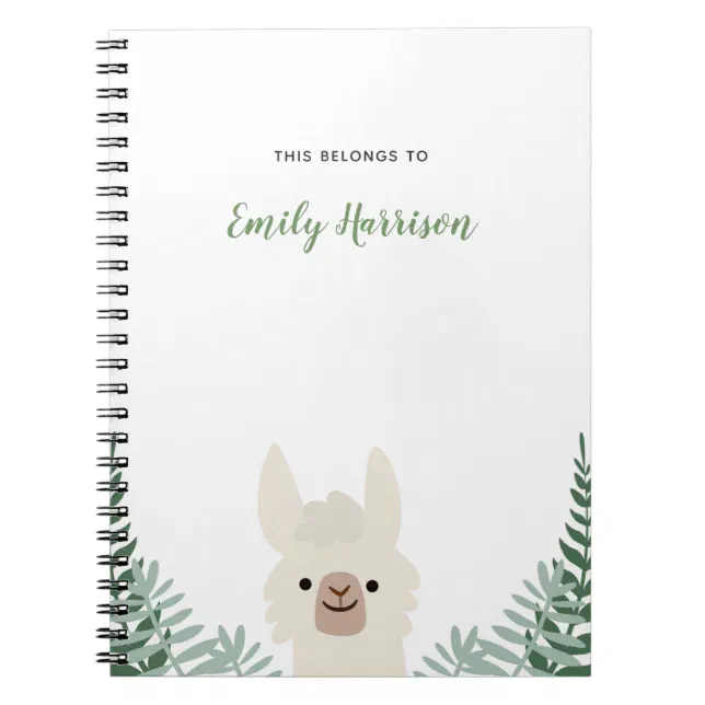 Cute Llama Notebook | Zazzle