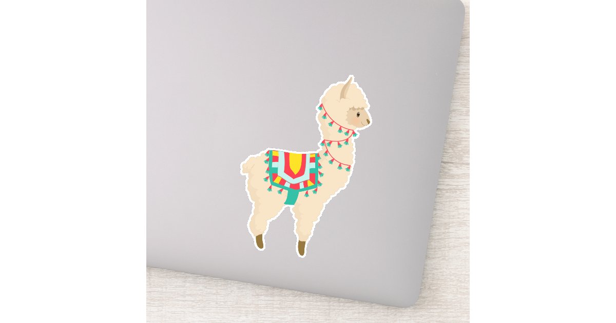 Cute Llama. Sticker | Zazzle.com