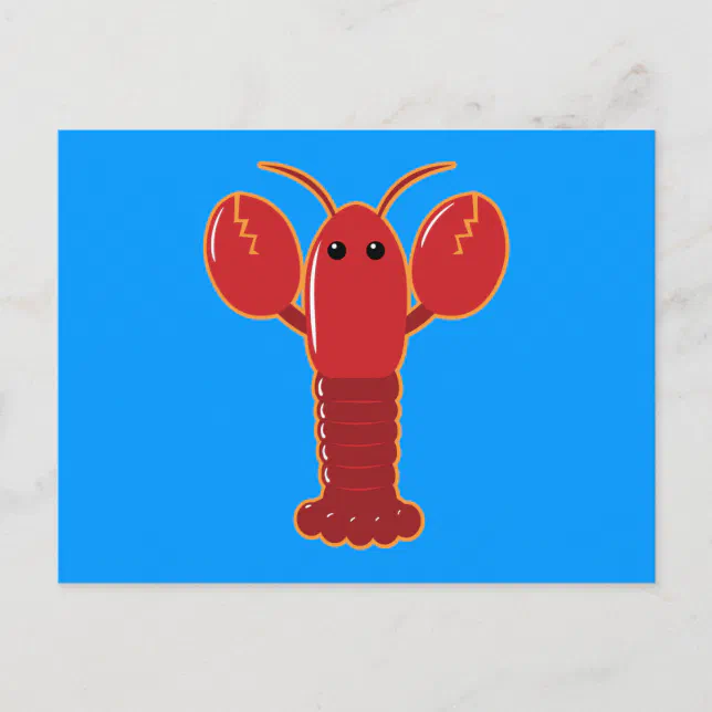 Cute Lobster Postcard | Zazzle