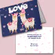 Cute Lots of Llama Love Valentine Card | Zazzle