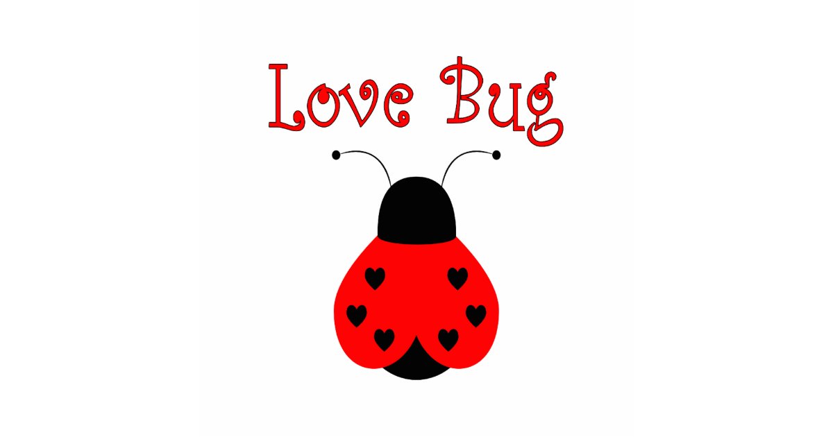 Cute Love Bug Heart Ladybug Ornament | Zazzle