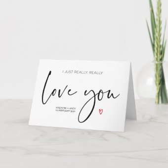 Cute Love Card for Husband Gift for Boyfriend | Zazzle