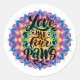 Cute Love Has Four Paws Square Sticker | Zazzle
