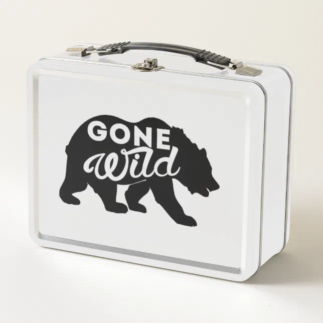 Cute lunch box Bear gone wild theme kids | Zazzle