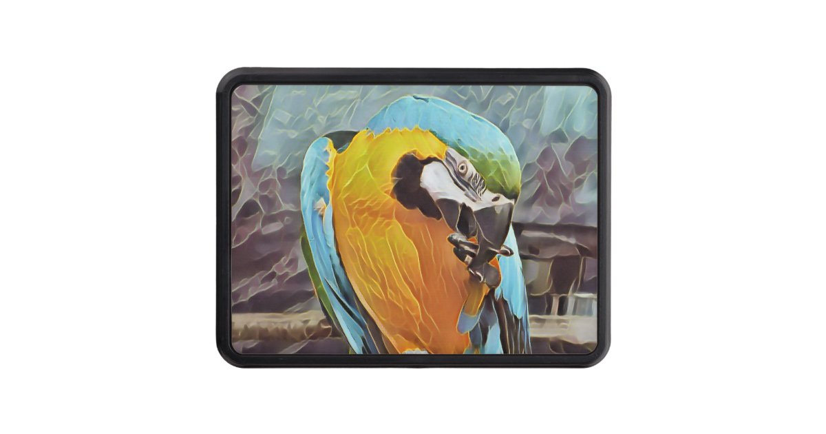 CUTE MACAW HITCH COVER | Zazzle