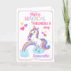 Cute Magical Unicorn Valentine's Day Card | Zazzle