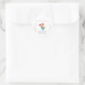 Cute Maid House Pink Glitter Cleaning Service Classic Round Sticker ...