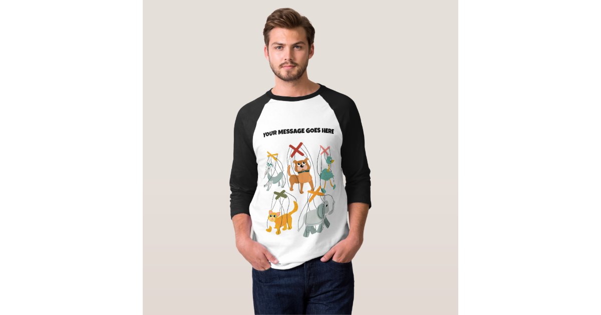Cute Marionette Puppets Puppeteers Personalized T-Shirt | Zazzle