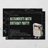 Cute Math Formulas Birthday Party Invitation | Zazzle